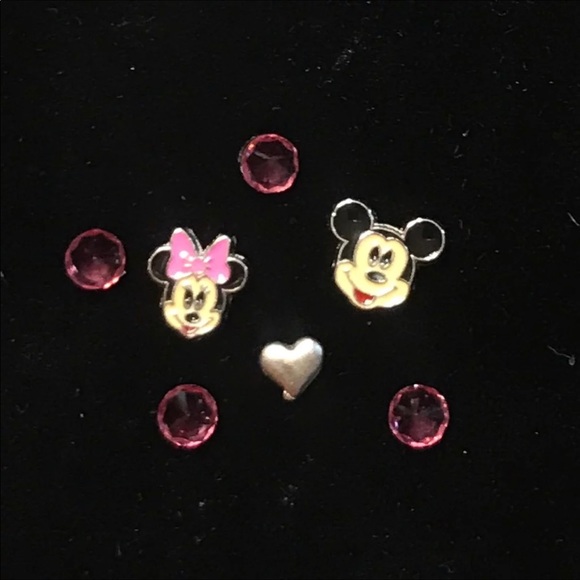 Disney | Jewelry | Mickey And Minnie Mouse Floating Charm Locket | Poshmark